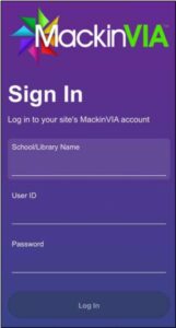 Log into MackinVIA Website and App – MackinVIA Help
